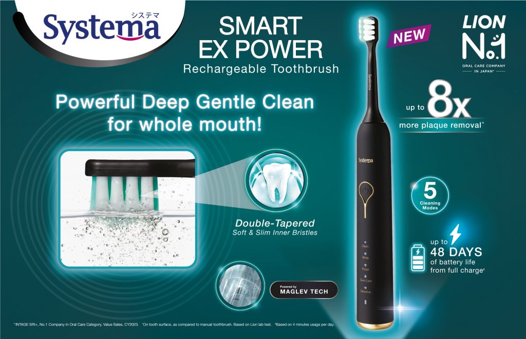 SMART EX POWER Rechargeable Toothbrush | Lion Corporation – Smarter ...